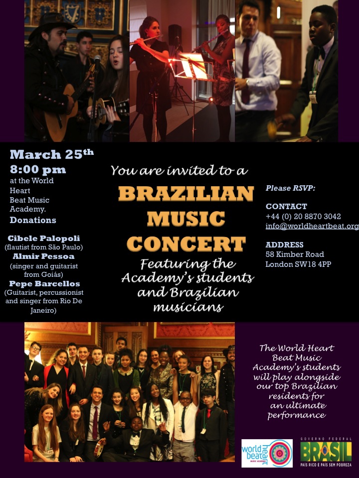 Brazilian Music Concert featuring the Academy's students - World Heart Beat